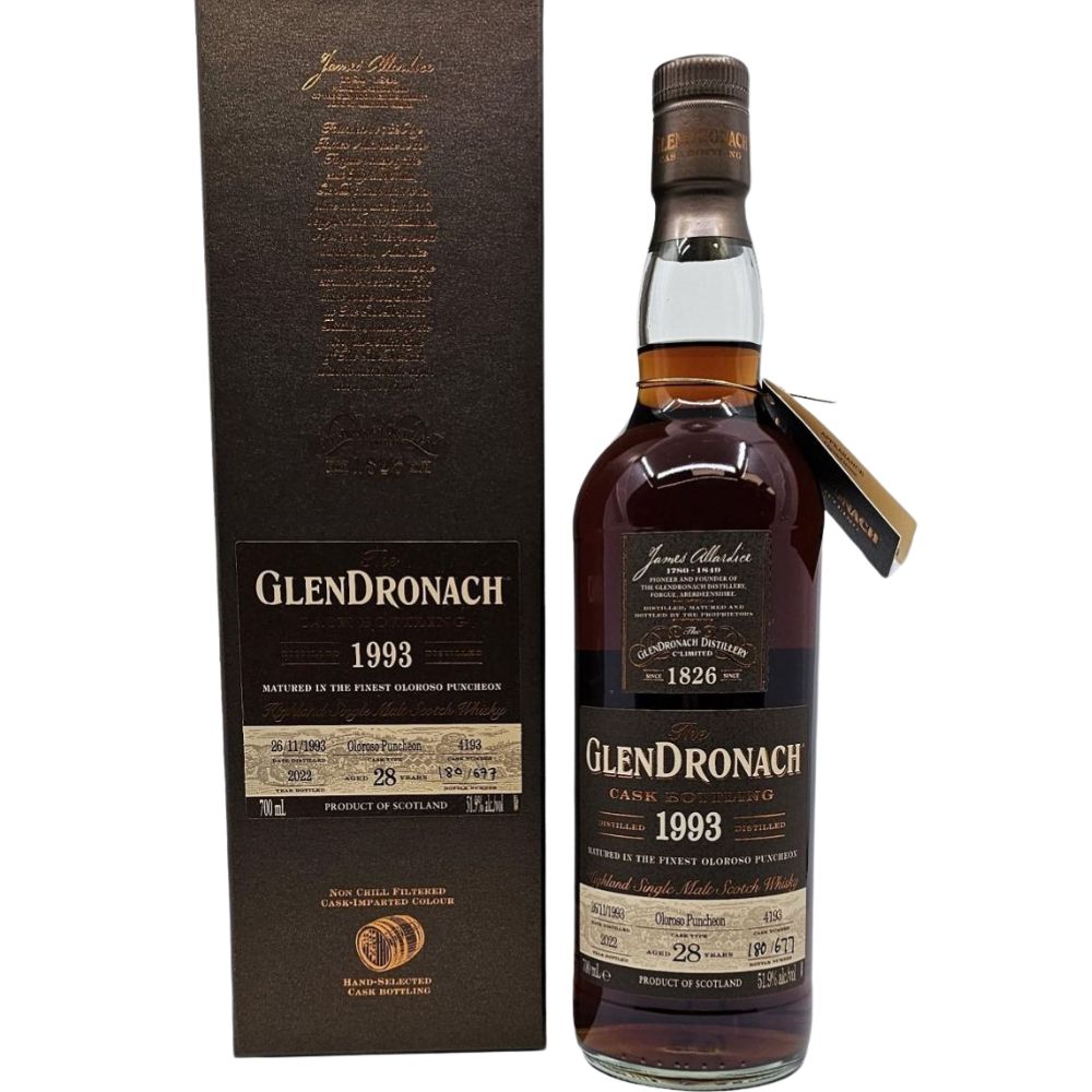 The GlenDronach 1993 28 Year Old Cask 4193 – Craft Cellars LTD