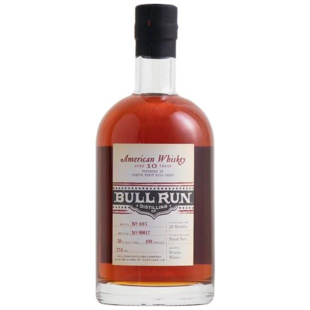 Bull Run Distillery Pinot Noir Finished 14 Year Old American Whiskey ...
