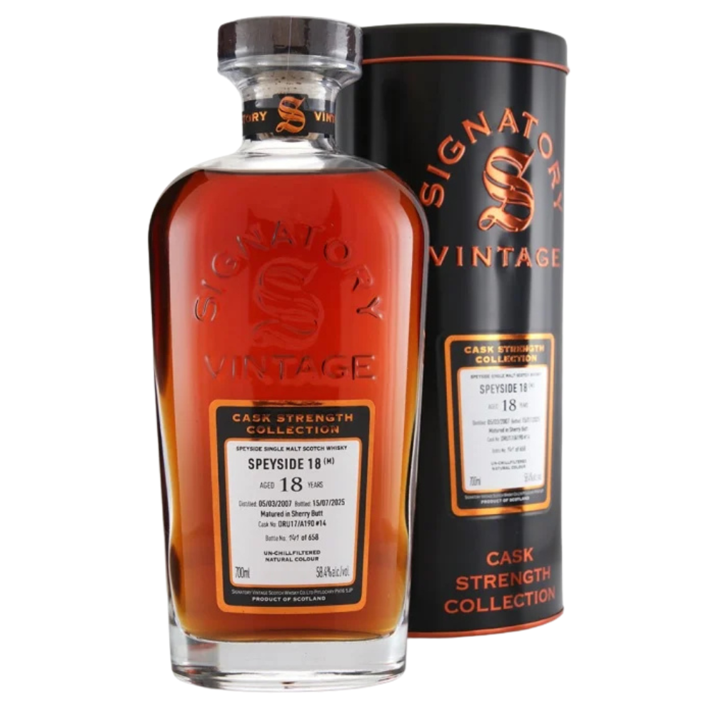 Speyside 18 Year Old (M) 2007 Signatory – Craft Cellars LTD